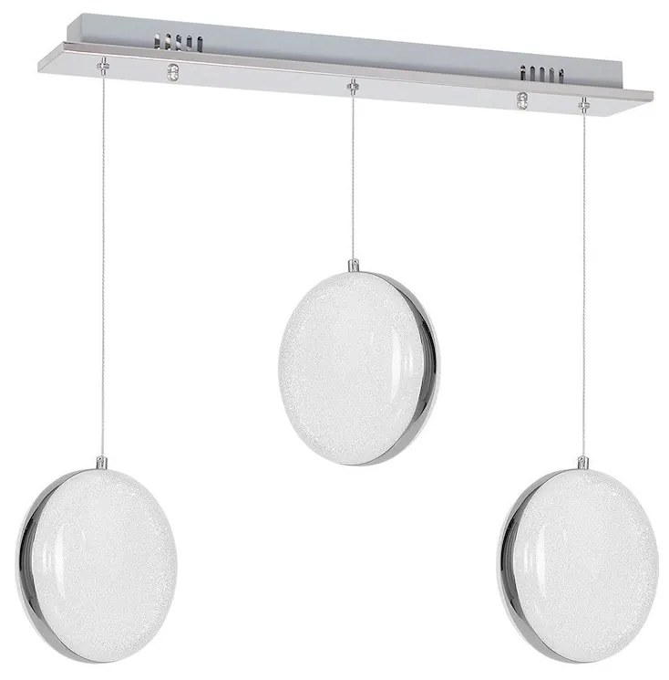 Závěsné LED svítidlo Lira, 3x LED 27w, 4000k, ch