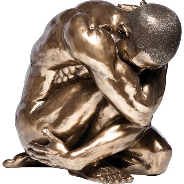 Dekorativní figurka Nude Man Hug Bronze 54cm