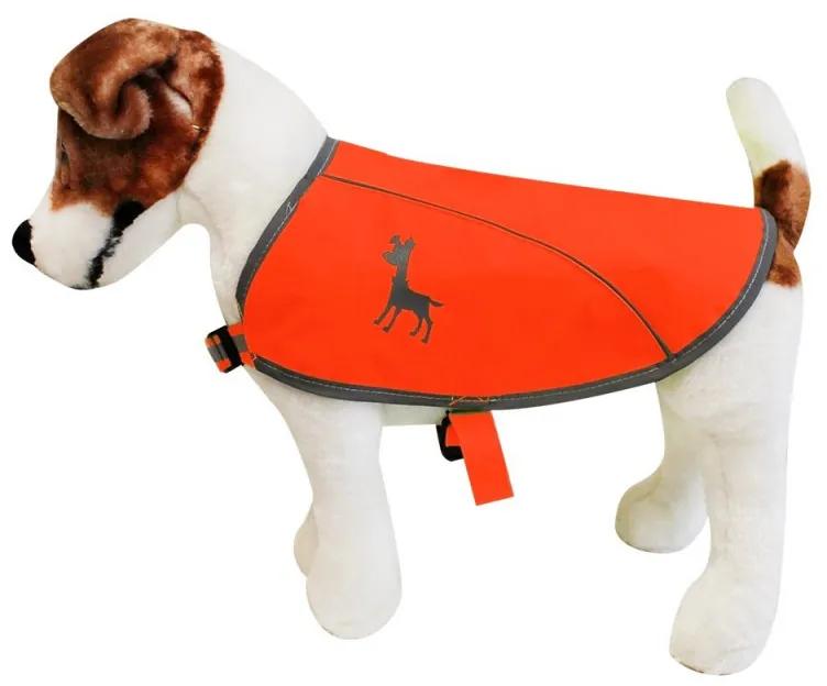 Alcott Reflexní vesta pro psy oranžová velikost S