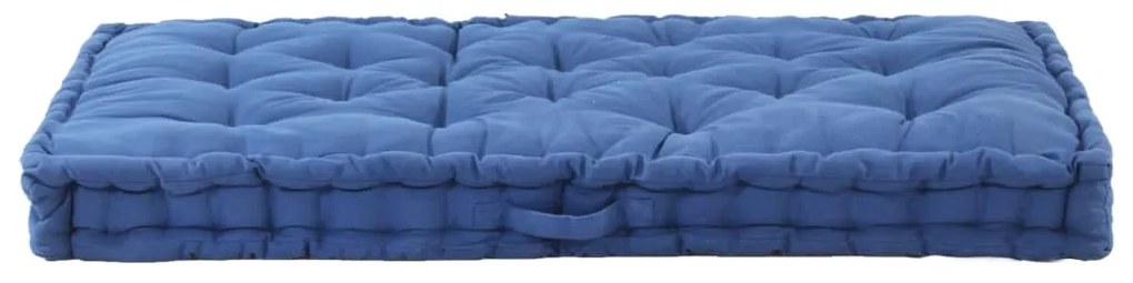 Poduška na nábytek z palet - bavlna - světle modrá | 120x80x10 cm