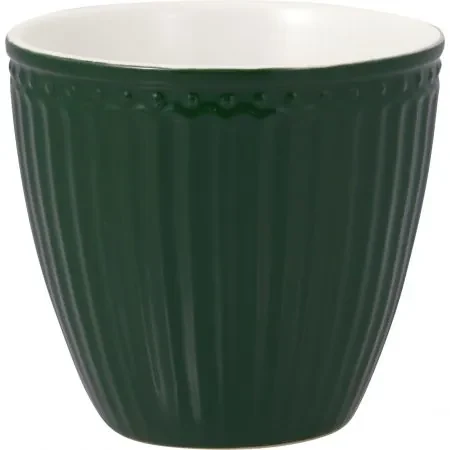 GreenGate Porcelánový hrnek na latté Alice Pinewood Green-300ml | BIANO