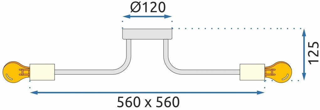 Toolight Toolight, závěsné svítidlo 3xE27 APP1117-3C, černá-zlatá, OSW-01400