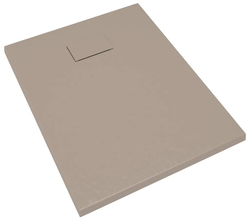 vidaXL Marketos Sprchová vanička SMC hnědá 90 x 70 cm