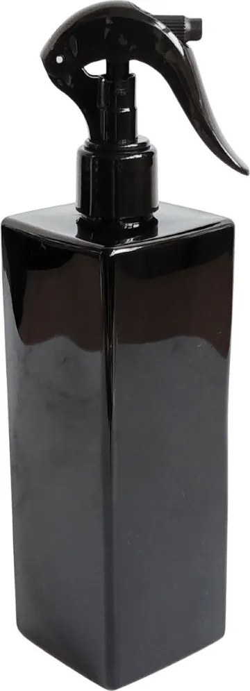 Dávkovač na mýdlo 500 ml černý s černým rozprašovačem mini LUNA