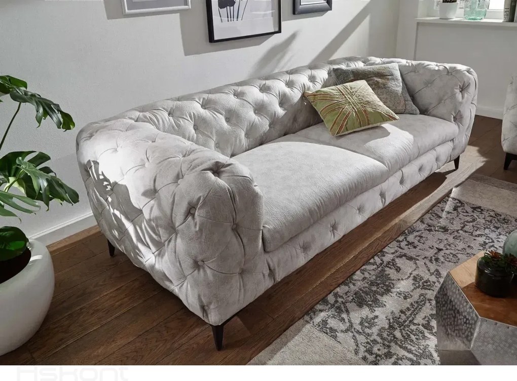 Askont Chelsea: Pohovka 2,5M light gray