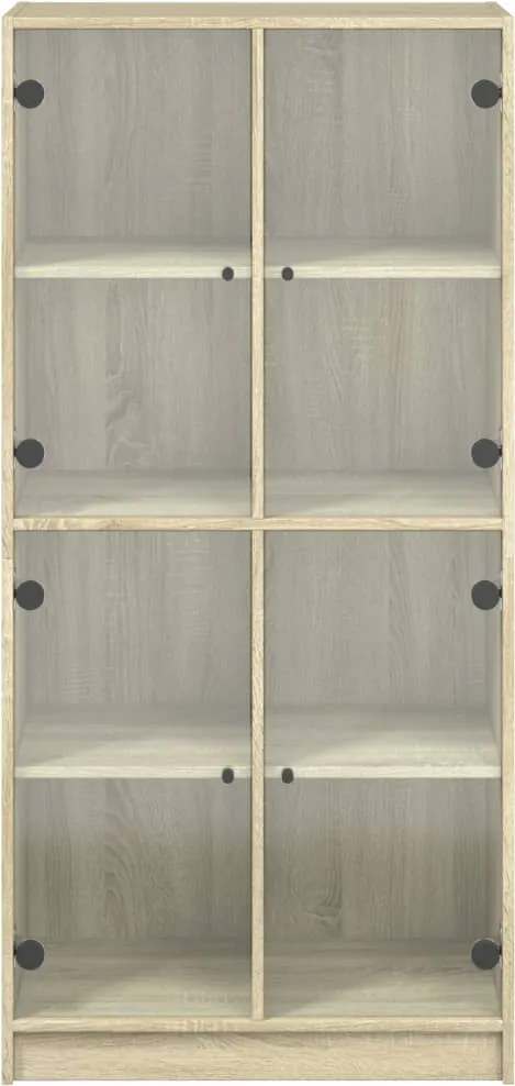 Highboard s dvířky dub sonoma 68 x 37 x 142 cm kompozitní dřevo 3295859