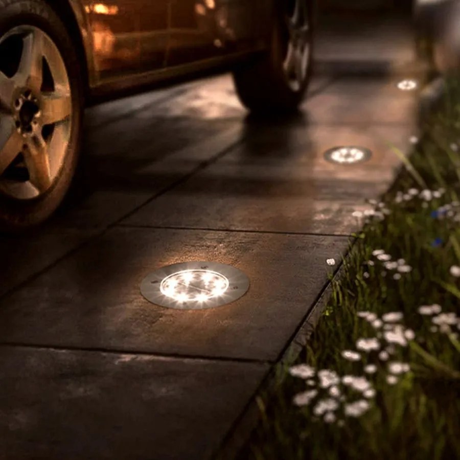 Bluegarden Toolight, LED solární lampa 4,5cm 1ks P60048, stříbrná, OGR-05685