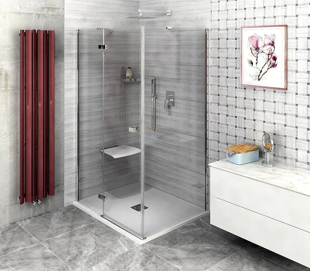 Polysan FORTIS sprchové dveře 900mm, čiré sklo, levé FL1090L