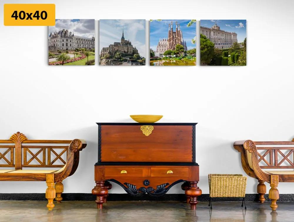 Set obrazů historické bohatství Varianta: 4x 60x60