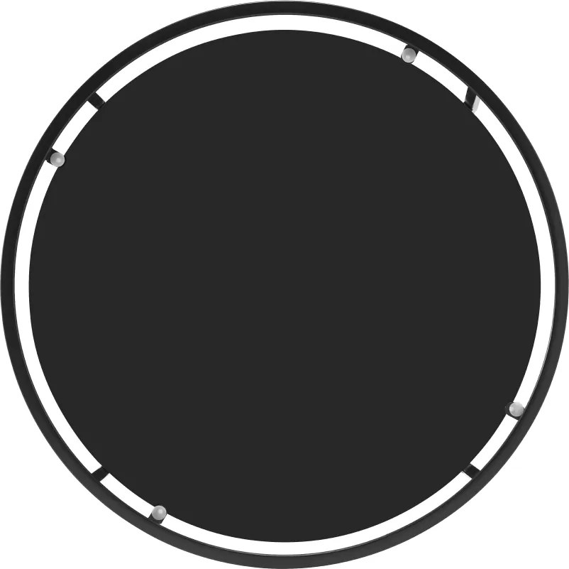 Konferenční stolek, černá/sklo/kov, PARLAN