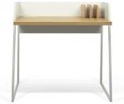 Tone Hone Designový kancelářský stolek Vinilo (Bílá (mat) a dub (dýha))