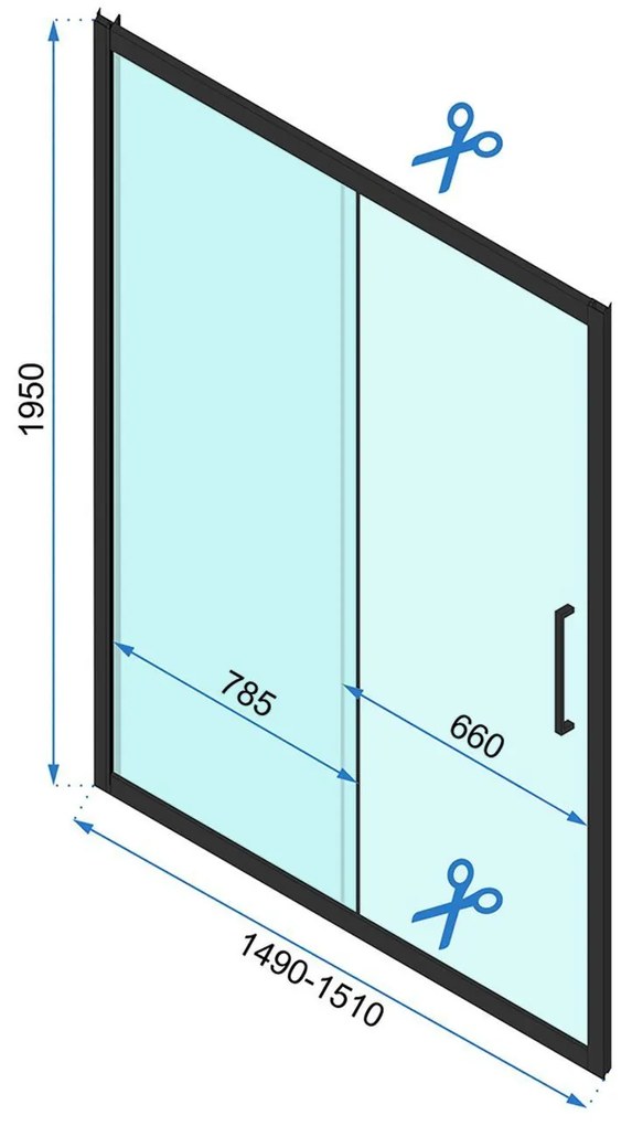 Rea Rapid Slide, sprchový kout s posuvnými dveřmi 100(dveře) x 80(stěna), 6mm čiré sklo, zlatý lesklý profil, KPL-K5625