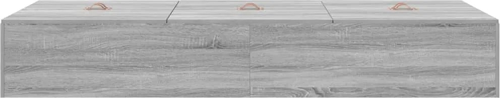 Rám postele s úložným prostorem Šedá Sonoma 80 x 200 cm 3335338