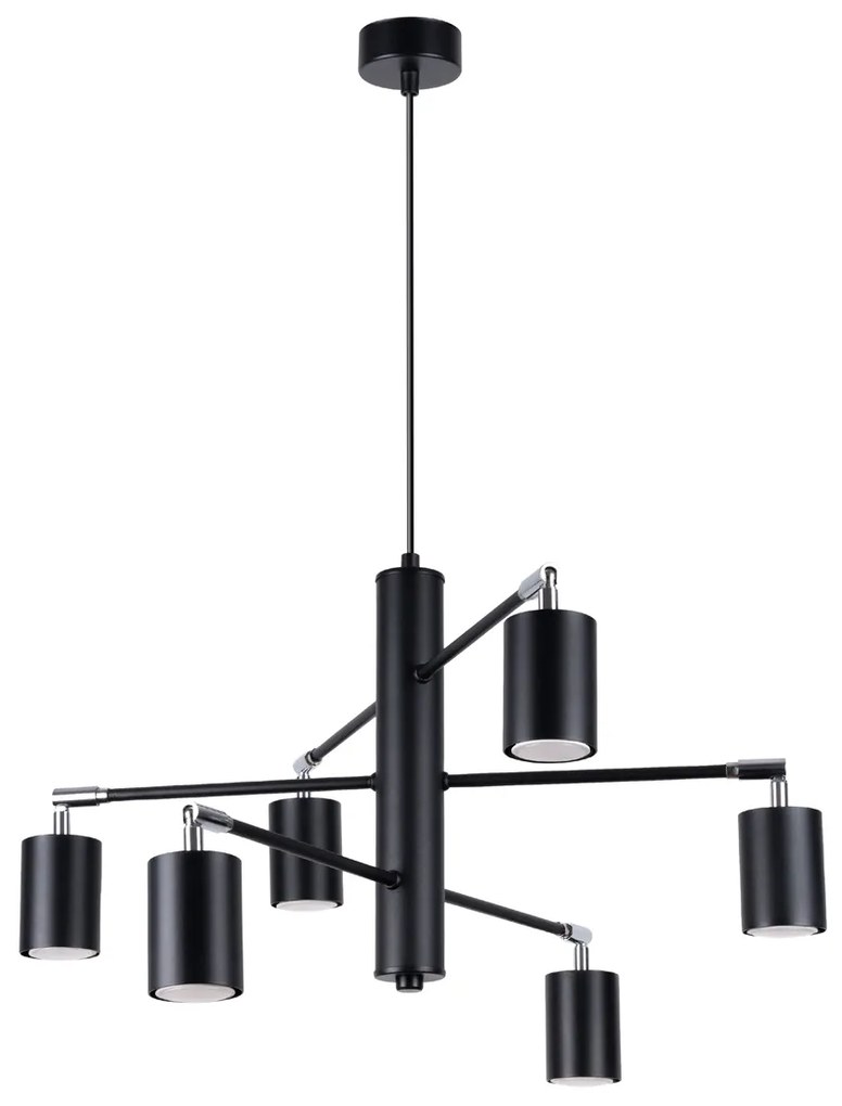 Sollux Lighting Lustr LEMMI 6 černý