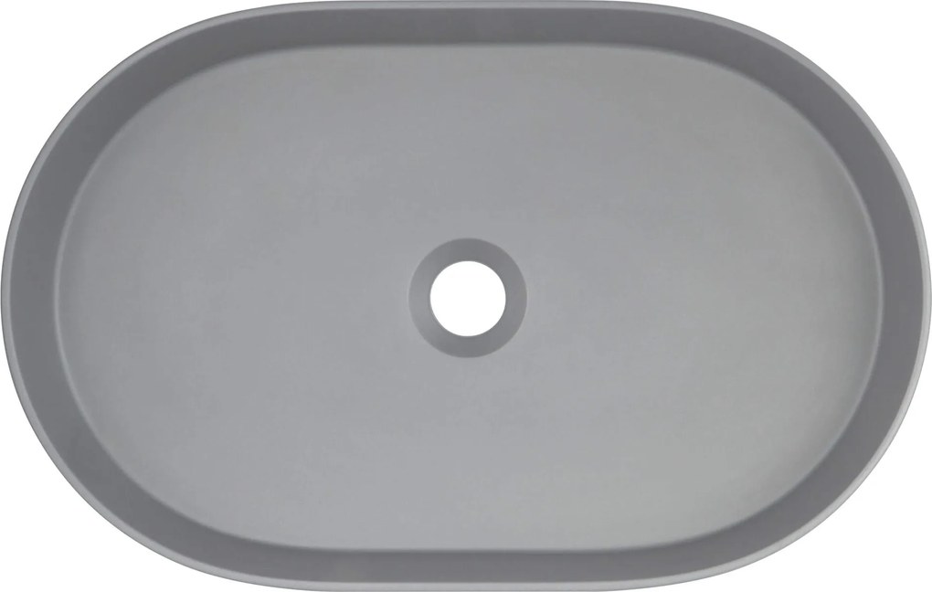 Deante Silia, granitové umyvadlo na desku 550x350x125 mm, šedá metalíza, DEA-CQS_SU6S