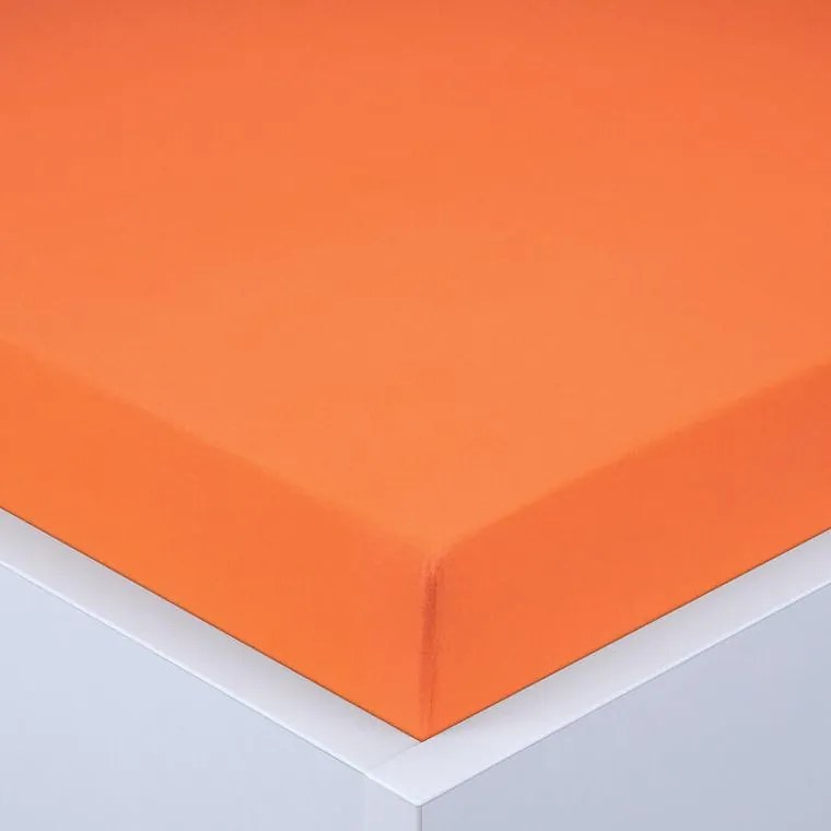 Napínací prostěradlo jersey EXCLUSIVE oranžové