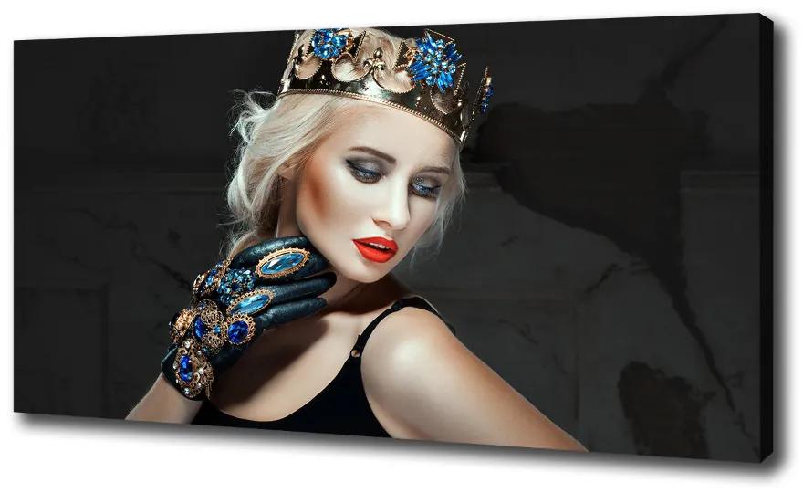 Wallmuralia Foto-obraz canvas na rámu Žena v koruně 100x50