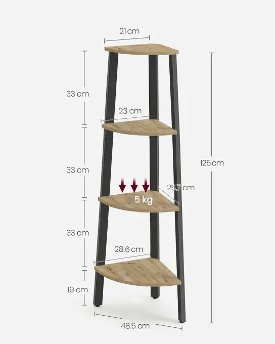 Rohová police LLS034B88