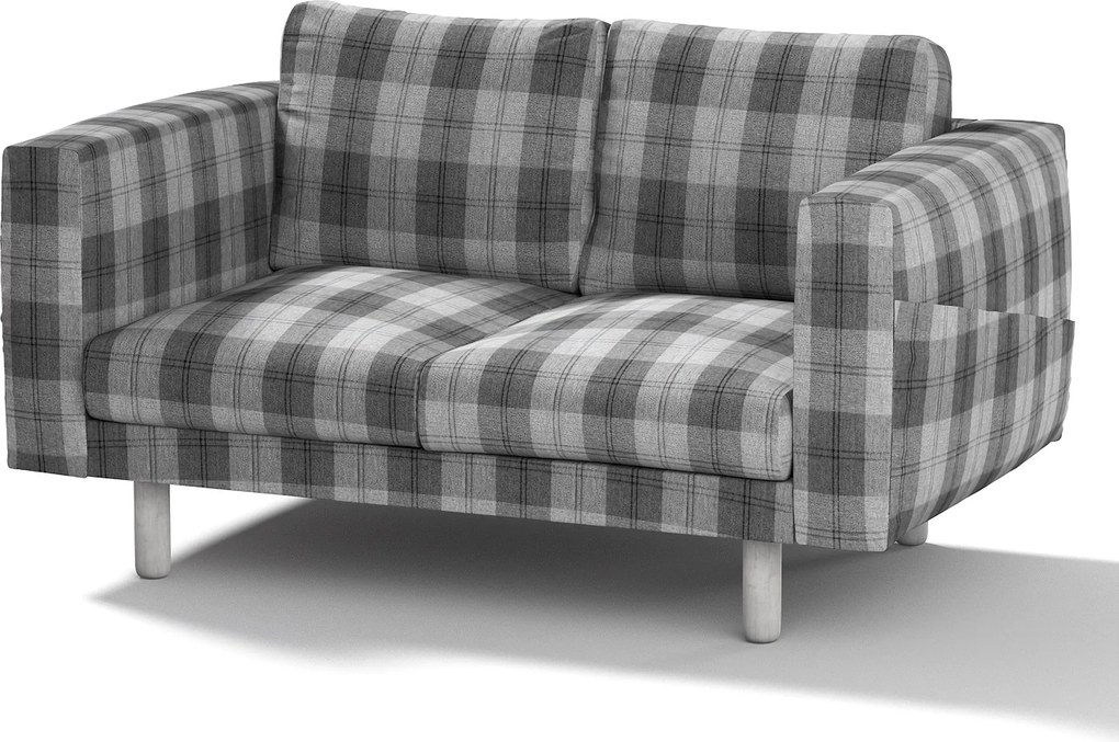 Potah na pohovku IKEA Norsborg 2-místná barva šedá látka pletený vzor, vzorované