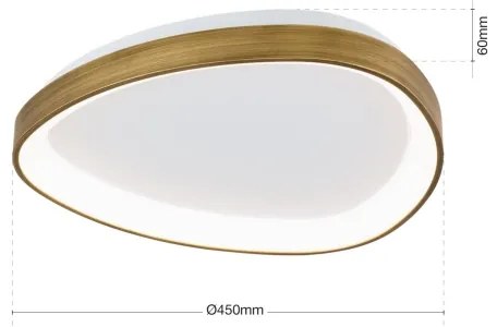Orion DL 7-696/45 - LED Stropní svítidlo CHARLIE LED/35W/230V pr. 45 cm zlatá
