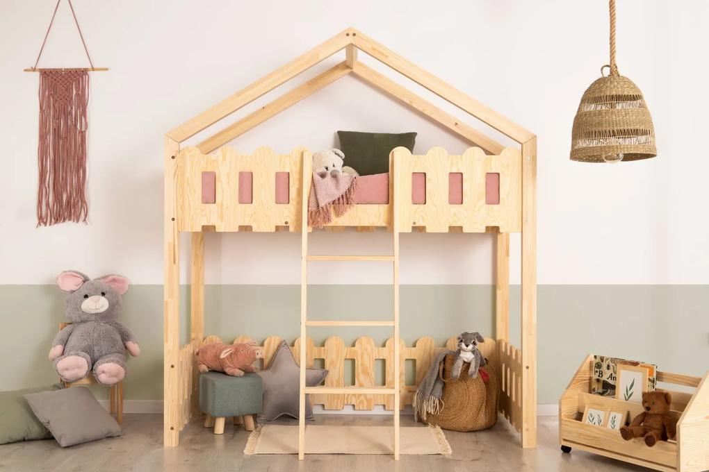 Adeko Vyvýšená dětská postel KAIKO PA Velikost postele: 180x80 cm Barva: dekor přírodní dřevo přírodní