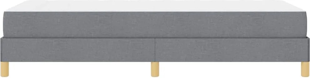 Postel s boxspringem s matrací Světle šedá 80 x 200 cm textil 3398521