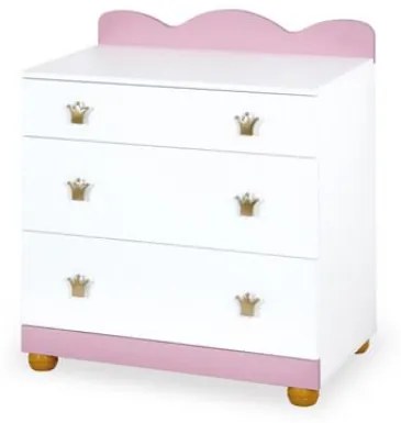 Klupś Přebalovací komoda Princezna růžová
