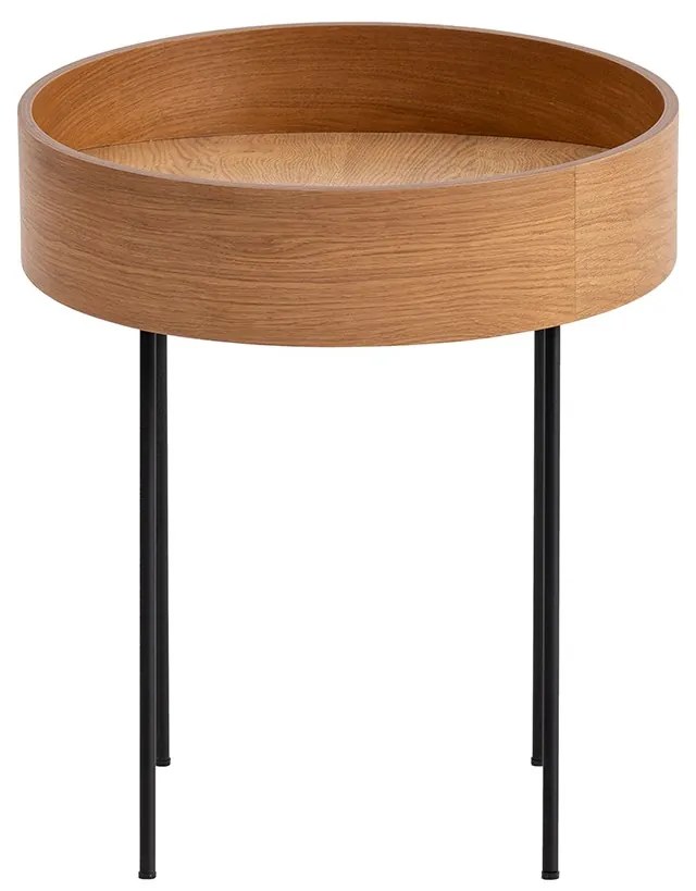 Kalune design Odkládací stolek ILO hnědý