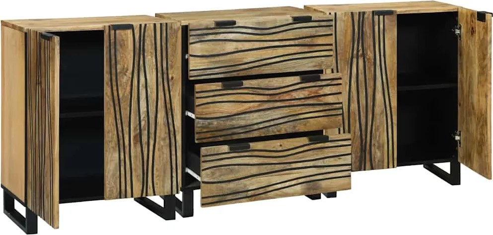 Sestava komody 3 ks Přírodní 180 x 33 x 75 cm 3310041