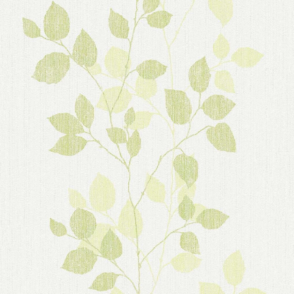 A.S. Création | 34761-3 tapety na zeď Happy Spring | 0,53 x 10,05 m | bílá, zelená vliesová tapeta na stěnu