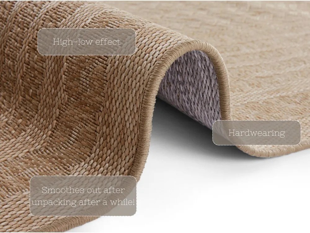 Hnědý vnitřní a venkovní koberec 120x170 cm Limonero – Hanse Home