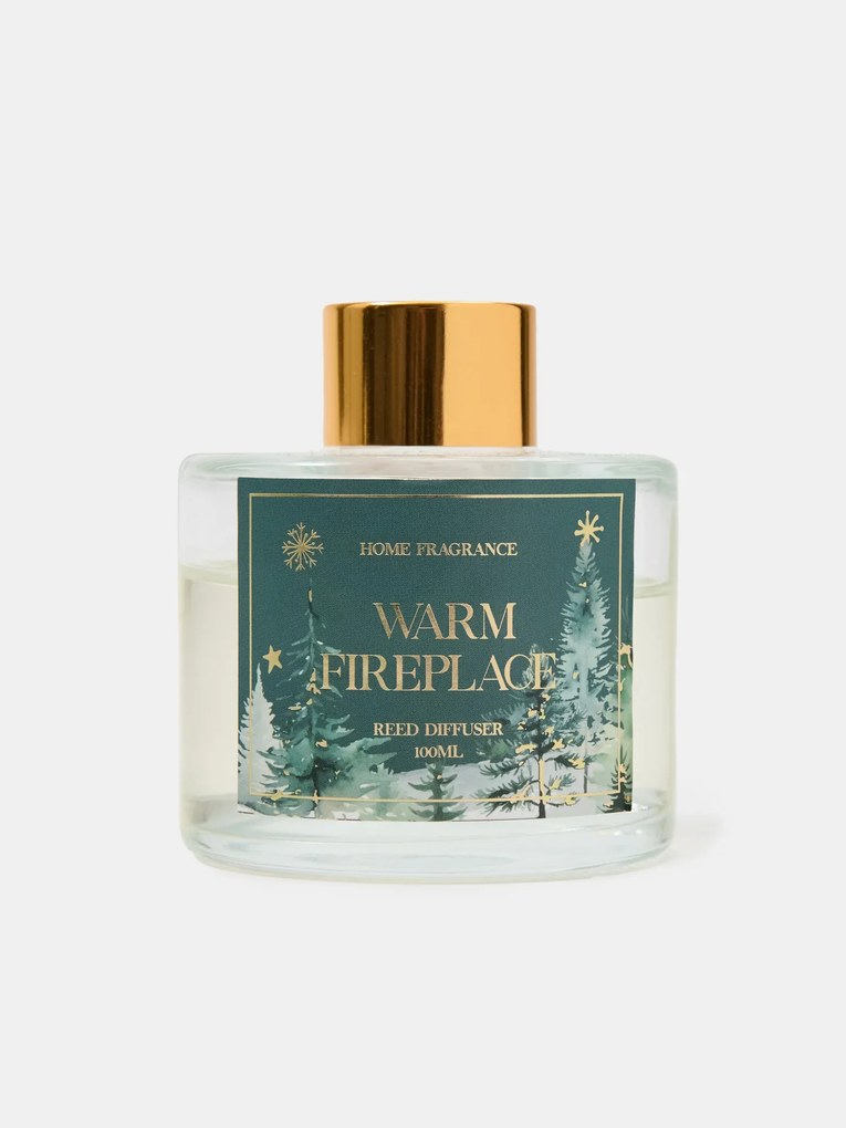 Sinsay - Vánoční aroma difuzér s tyčinkami Warm Fireplace - zelená