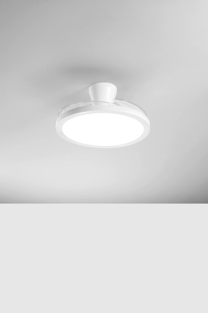 FAN LED-CONDOR-BCO Stropní svítidlo Condor bílý LED ventilátor 40 W, 4050 lm, CCT stmívatelné s RGB, digitální ovládání s RF dálkovým ovladačem, 24 - FANEUROPE