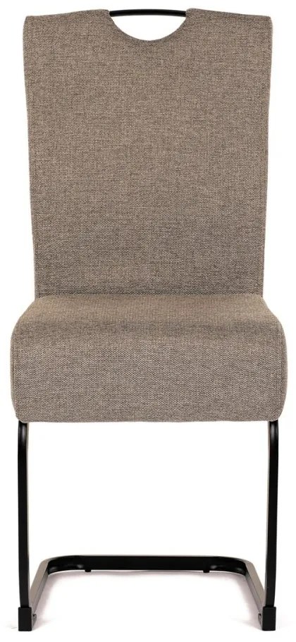 Jídelní židle MARLENE — kov, látka, více barev Žlutá