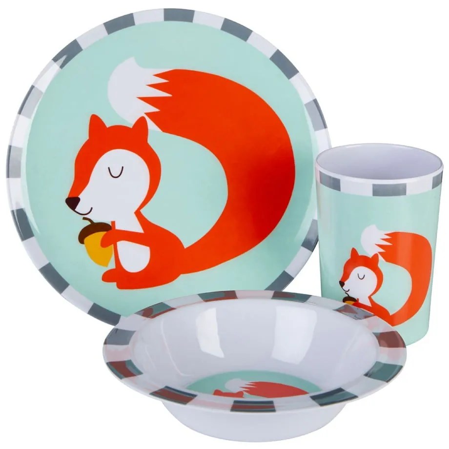 3dílný dětský jídelní set Premier Housewares Mimo Susie Squirrel