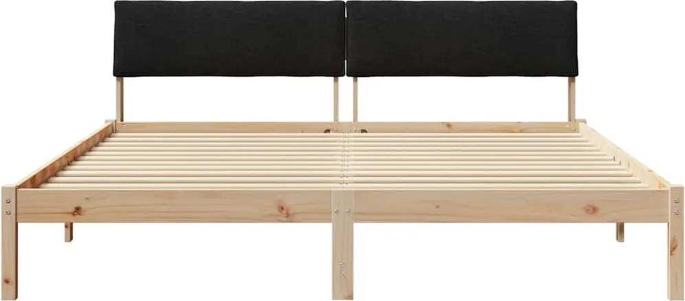 Rám postele Hnědo-černá 180 x 200 cm Masivní borovicové dřevo 3394335