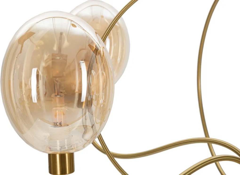Designové závěsné svítidlo Nahimana 100 cm zlaté