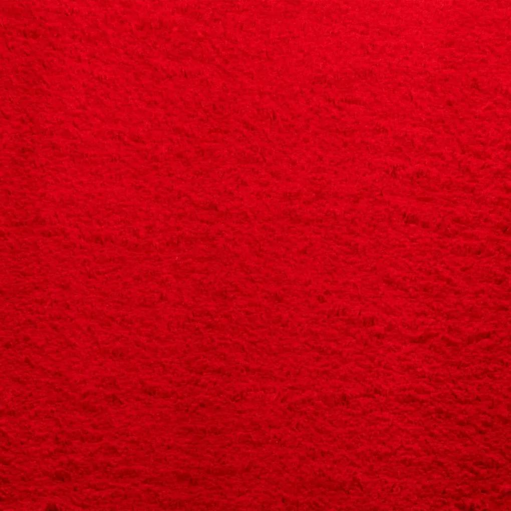 Koberec HUARTE krátký vlas měkký a pratelný červený 200x280 cm - Default Title