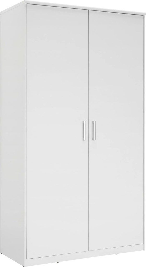 XXXLutz ŠATNÍ SKŘÍŇ S OTOČNÝMI DVEŘMI, bílá, 106/194/54 cm Xora - Šatní skříně - 000017003035