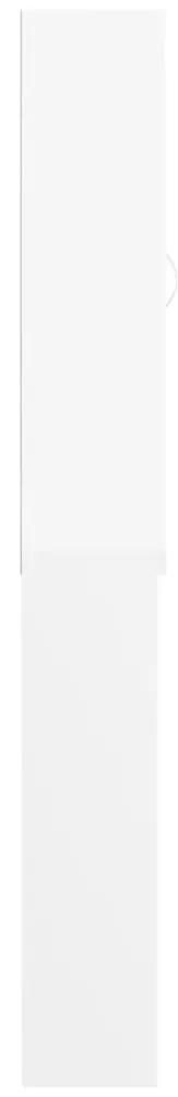 vidaXL Skříňka nad pračku 64 x 25,5 x 190 cm [808413] Barva: Bílá