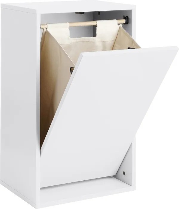 Bílý nástěnný koš na prádlo Laundry Box – ReCollector
