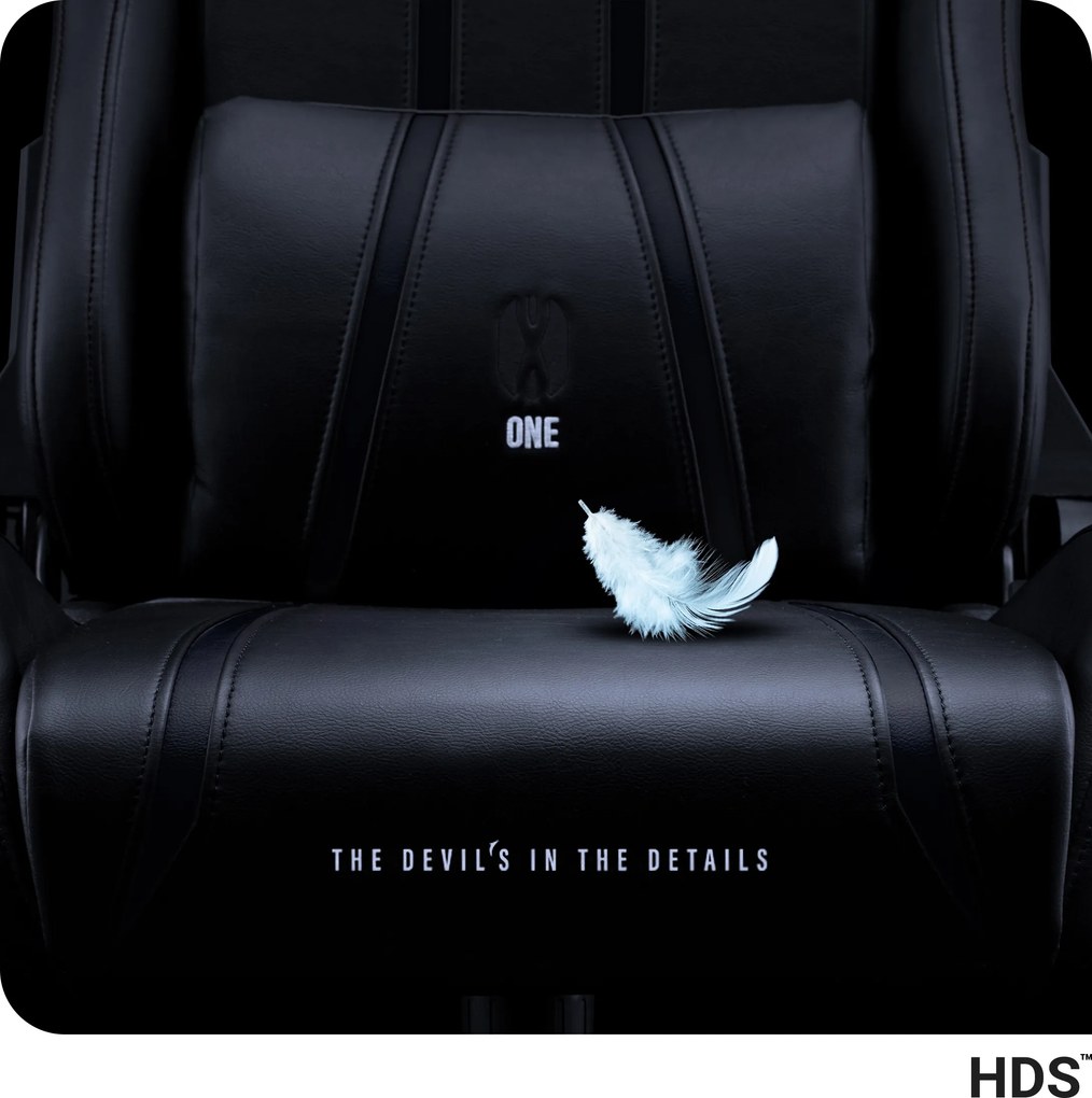 Herní křeslo z eko kůže černé King Size: Diablo X-One 2.0