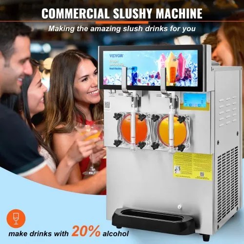 8 l Double Bowl Komerční Slushy Stroj Margarita Smoothie Mražený nápoj