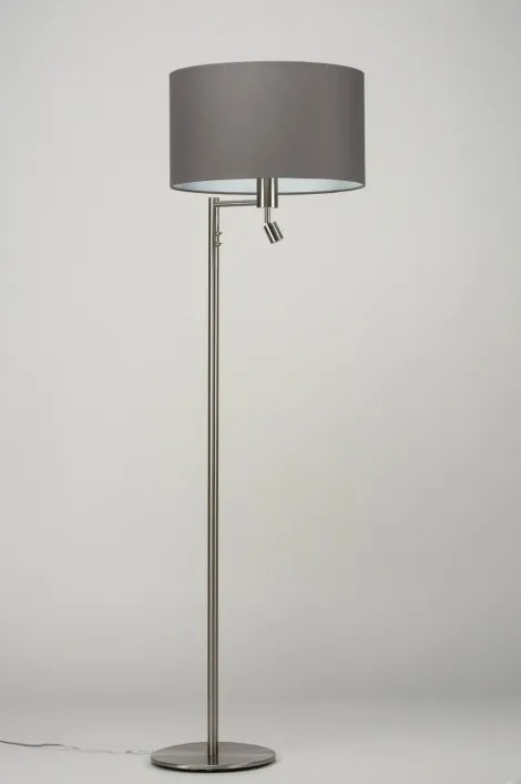 Stojací designová šedá lampa La Scale Grey