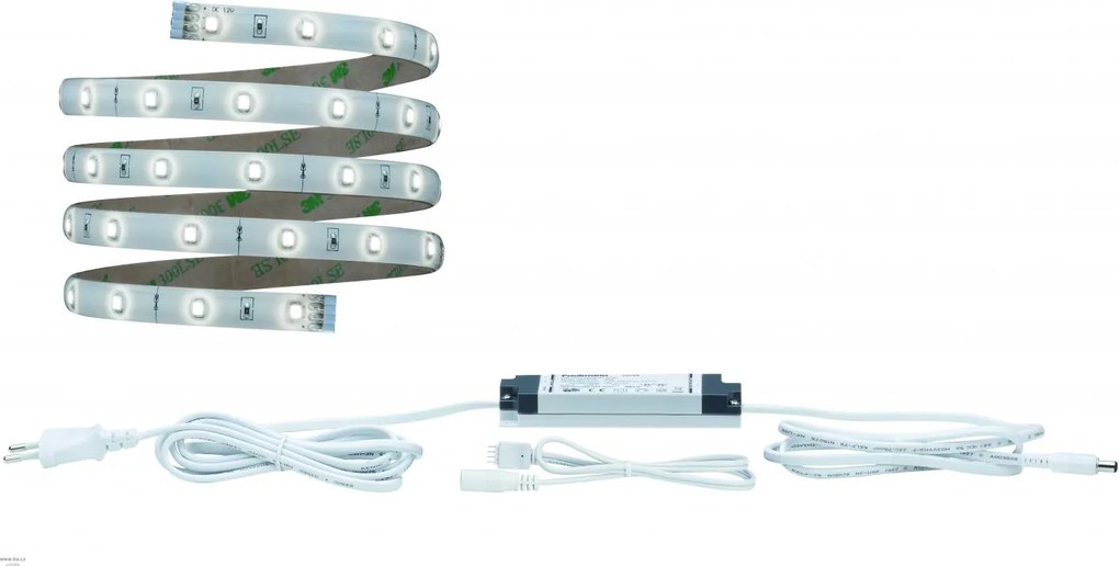 Paulmann 70318 YourLED Basic Set, rozšířitelný set 150cm LED pásky včetně napaječe a kabeláže, 4,8W, denní bílá barva světla