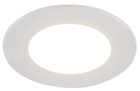 Bílé zapuštěné bodové světlo vč. LED 3stupňové stmívatelné IP65 - Blanca