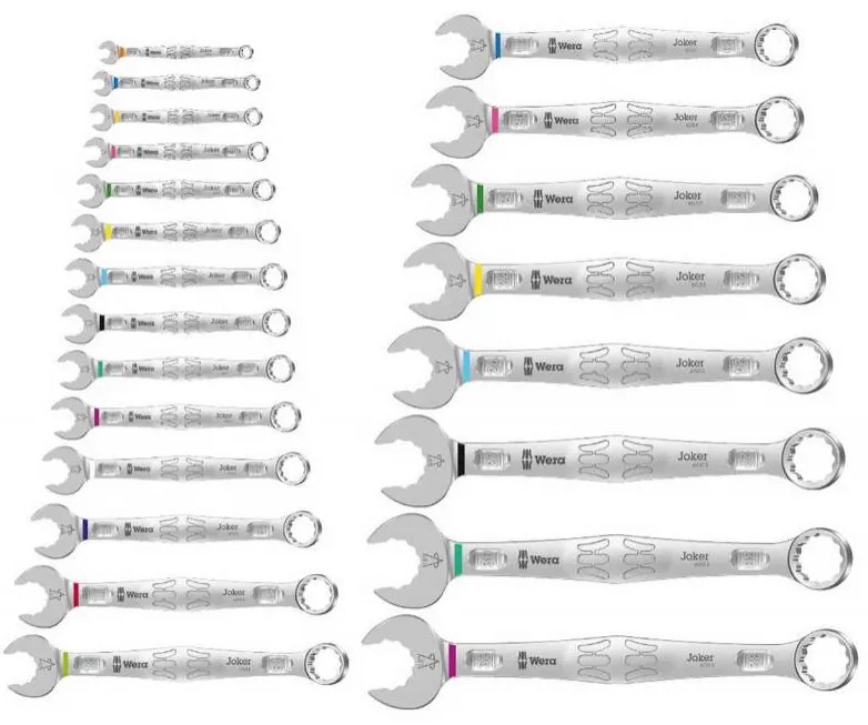 Wera 020232 Očkoploché klíče 5,5 ÷ 32 mm 6003 Joker 22 Set 1 (Sada22 dílů)