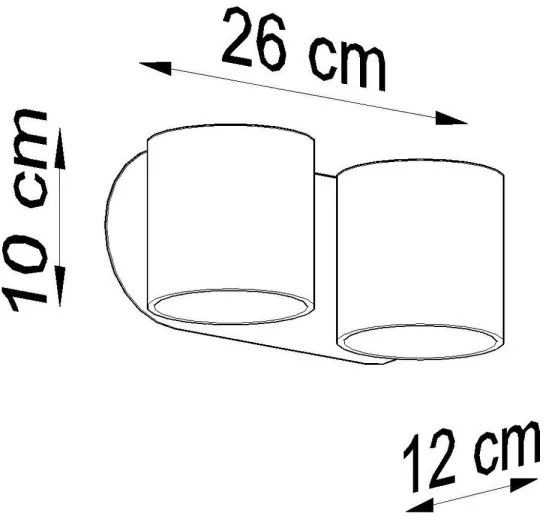 Sollux SL.0659 - Nástěnné bodové svítidlo ORBIS 2xG9/40W/230V bílá