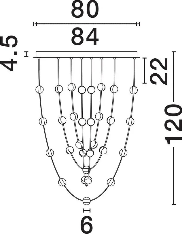 Matně černé hliníkové LED stmívatelné závěsné svítidlo se stínidlem z akrylového skla ø 84 cm Alcinoe – Nova Luce