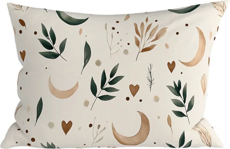 Povlak na polštář z mikrovlákna BOHO MOON 50x70 cm, krémový
